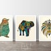 Poster Print in 8 X 10 or 11 X 14 - Elephant of Namibia Tribal ...