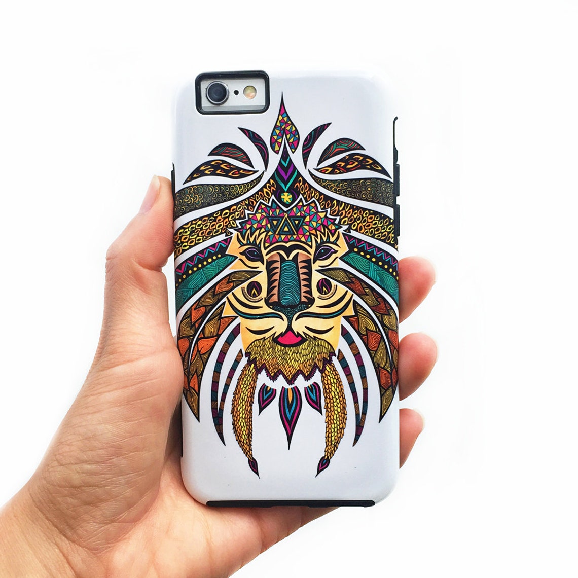 Emperor Tribal Lion Phone Case - for iPhone Xs Max, Xr, Xs/x, 8, 7, 6 ...