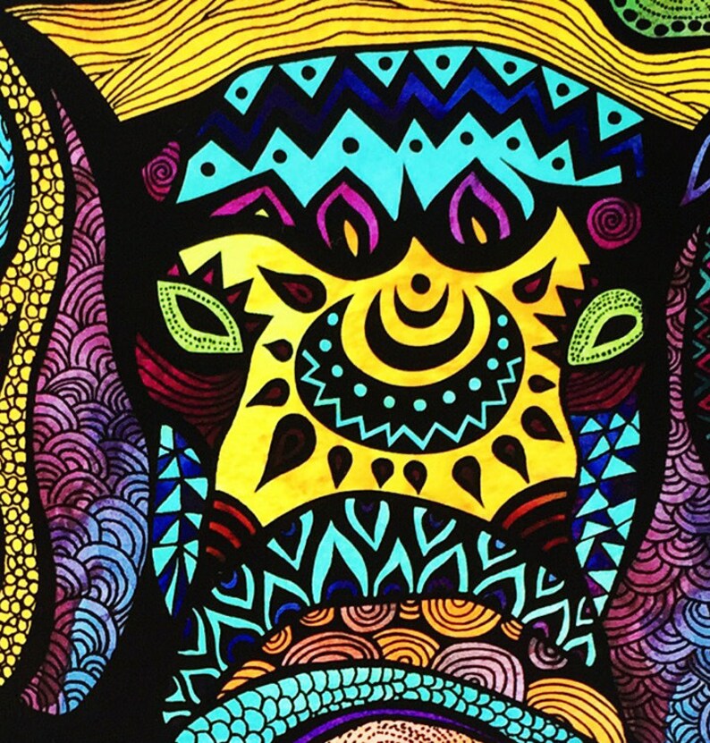 Poster Print in 8 X 10 or 11 X 14 Elephant of Namibia Tribal - Etsy