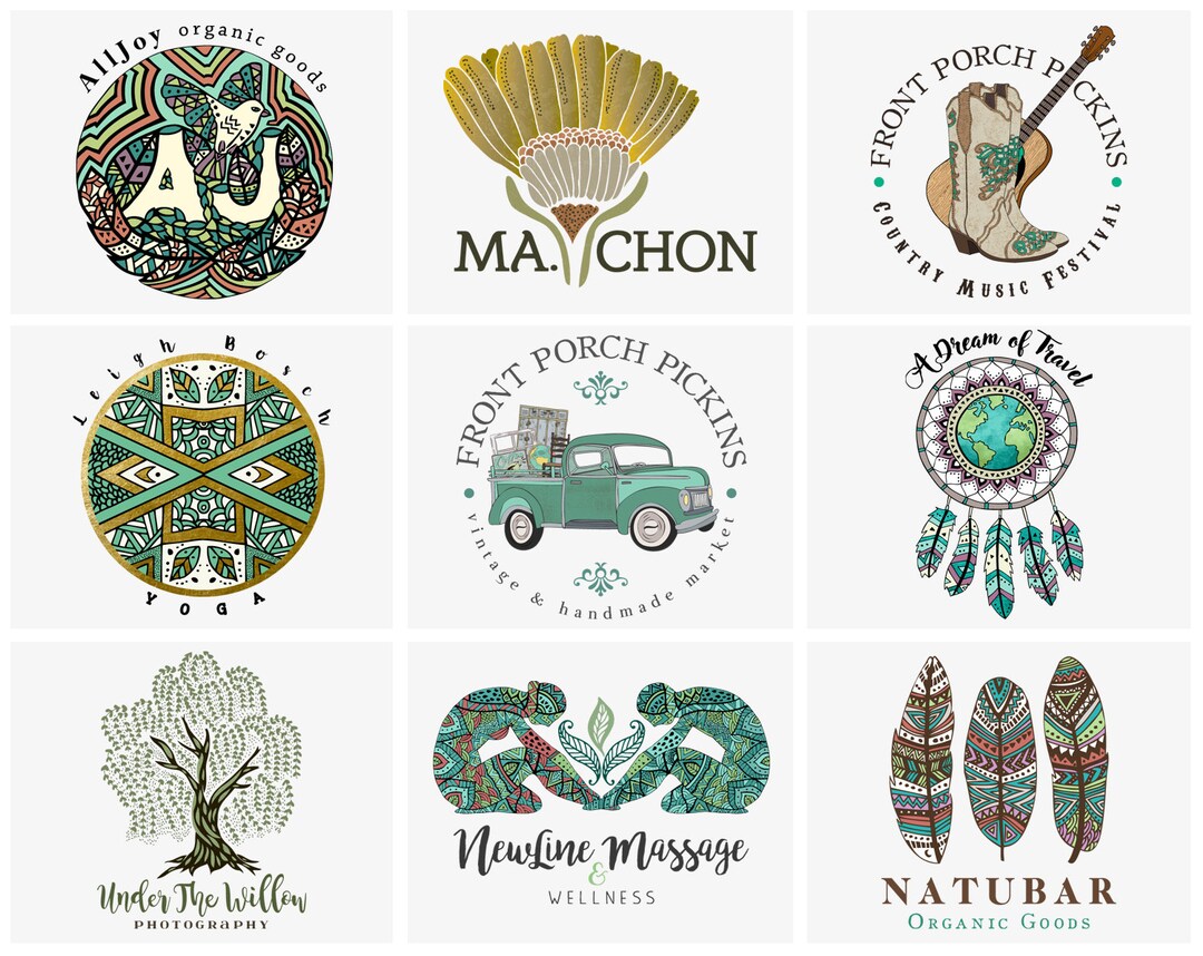 Custom Logo Design - Hand Drawn Logo Design - Illustrated Logo Design ...