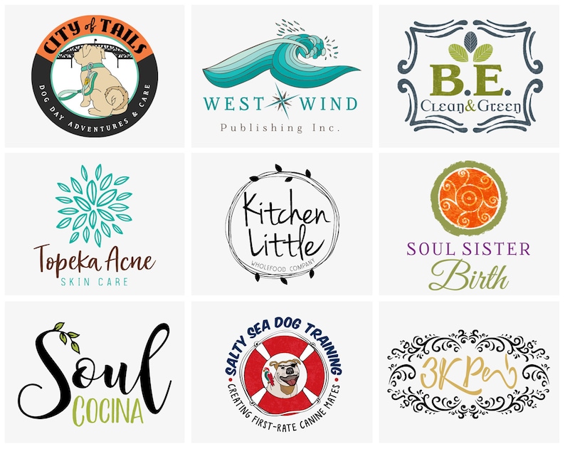 Custom Logo Design - Logo Design Custom - Hand Drawn Logo Design ...