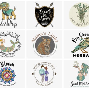 Custom Logo Design - Hand Drawn Logo Design - Illustrated Logo Design ...