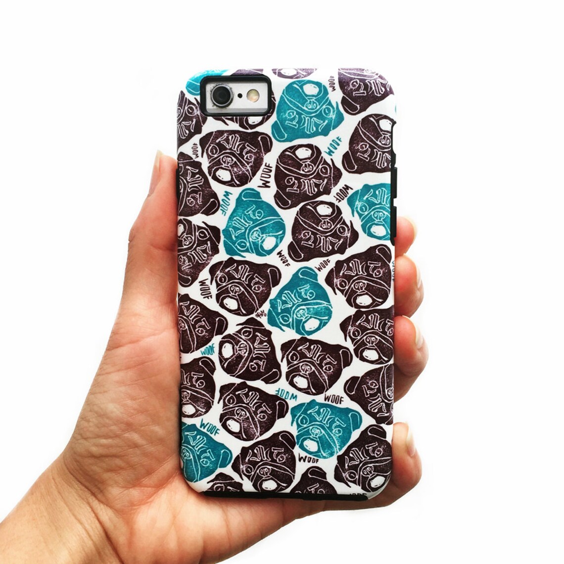 The Barking Pug Phone Case for Iphone Xs Max Xr Xs/x 11 8 - Etsy