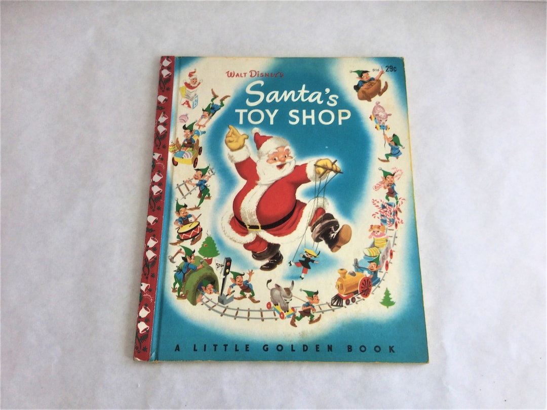 Santas Toy Shop Childrens Christmas Golden Book Mid Century Golden ...