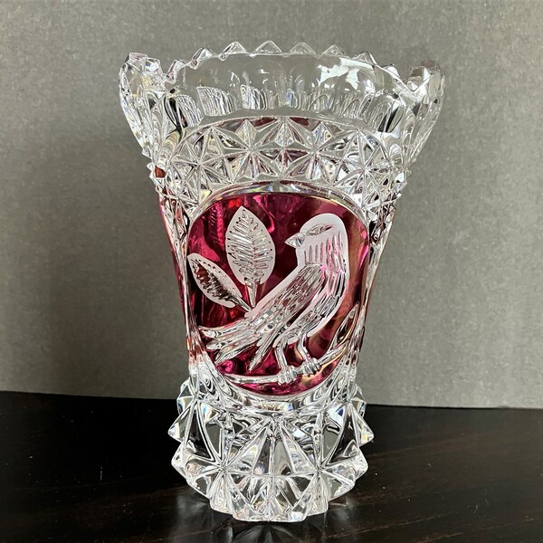 Hofbauer Red Bird Crystal - Etsy
