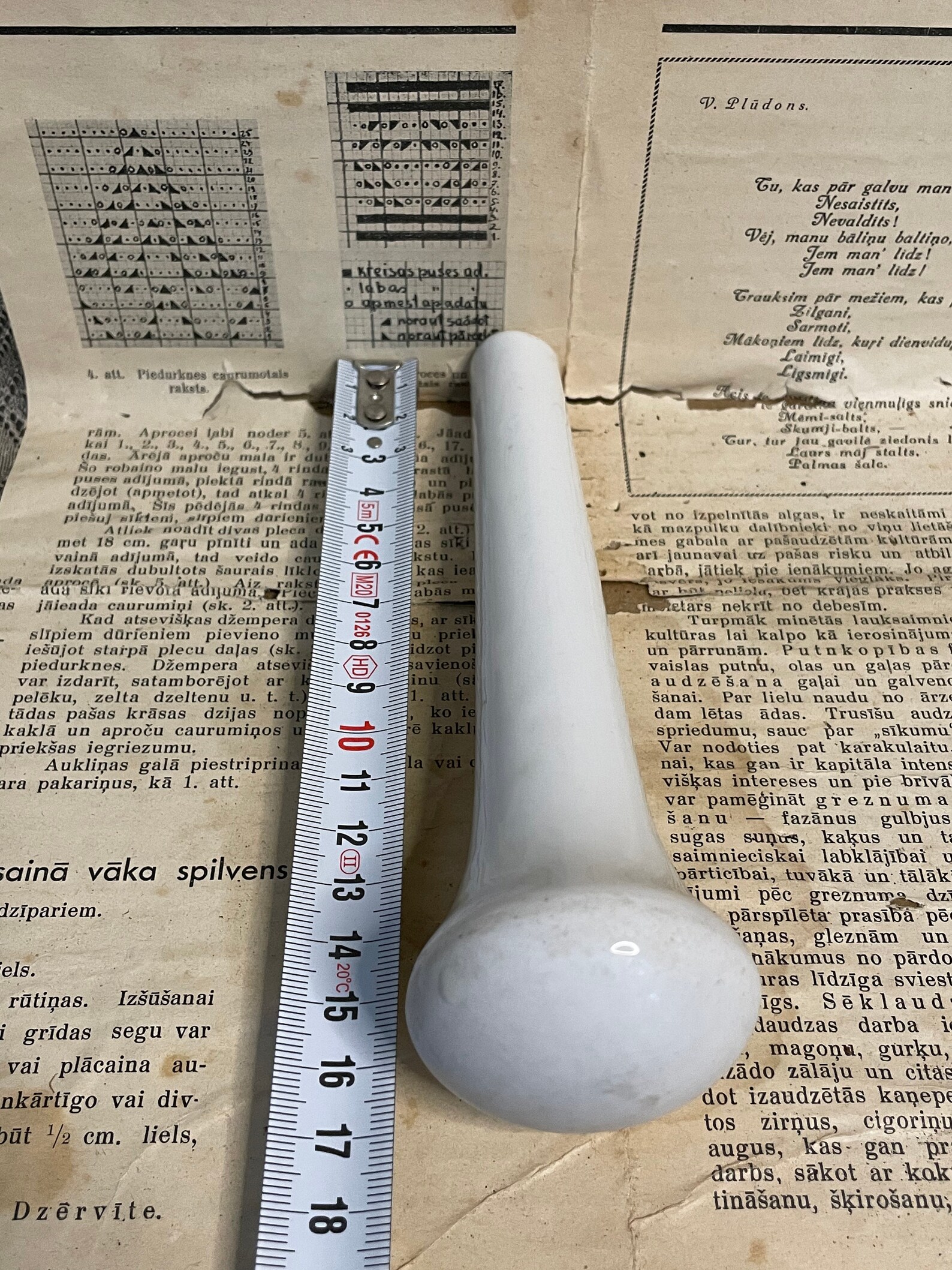 Vintage Pharmacy Porcelain Chopper Set. Large Apothecary Mortar With ...