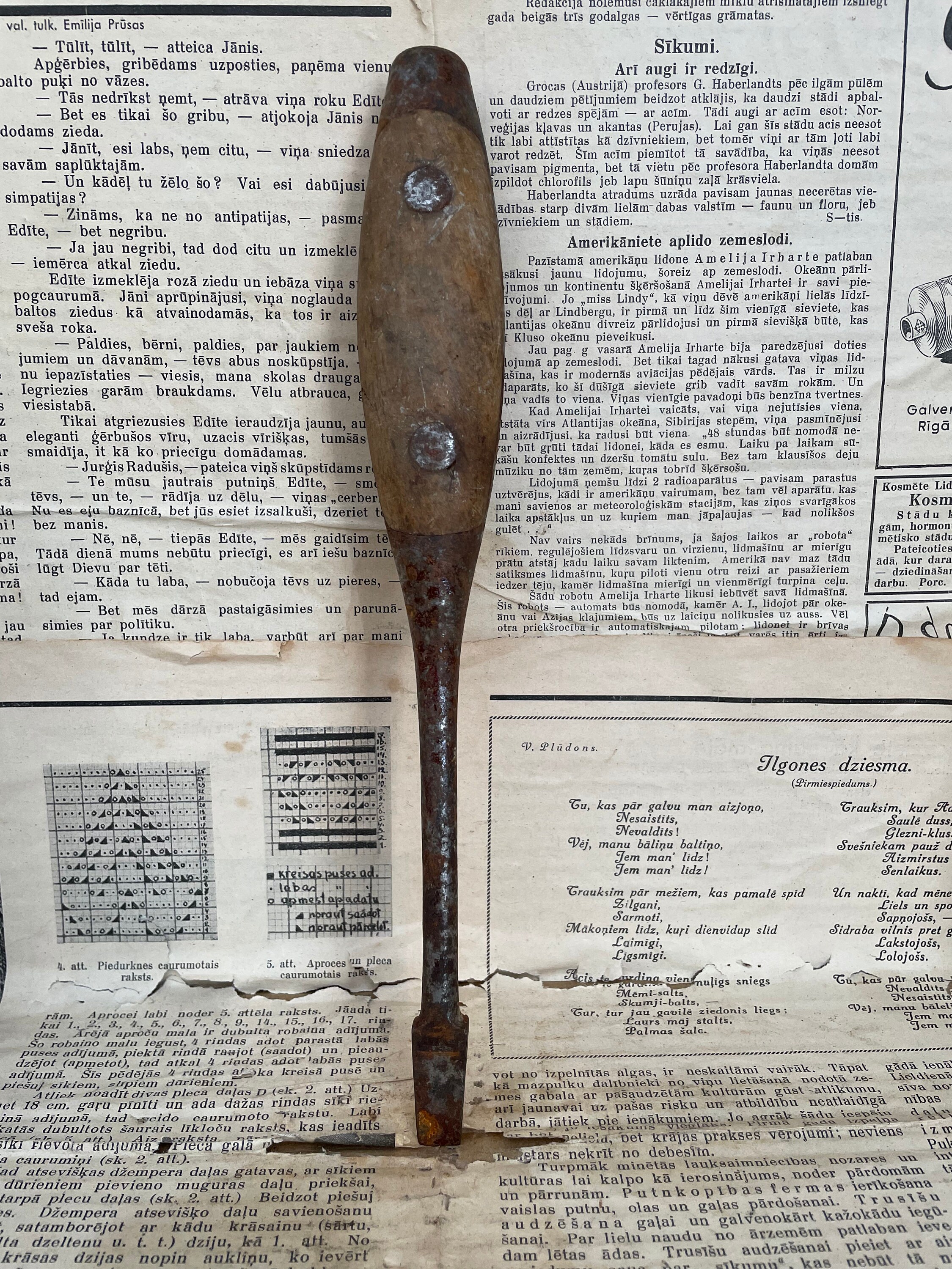 Vintage Massive Rusty Screwdriver. - Etsy