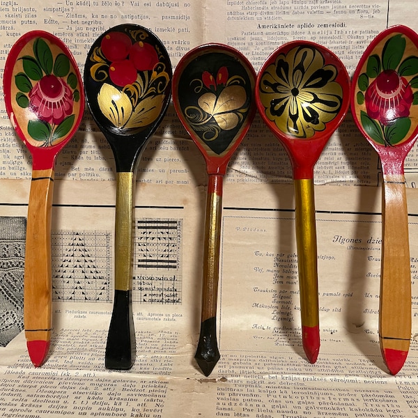 Painted Spoons - Etsy
