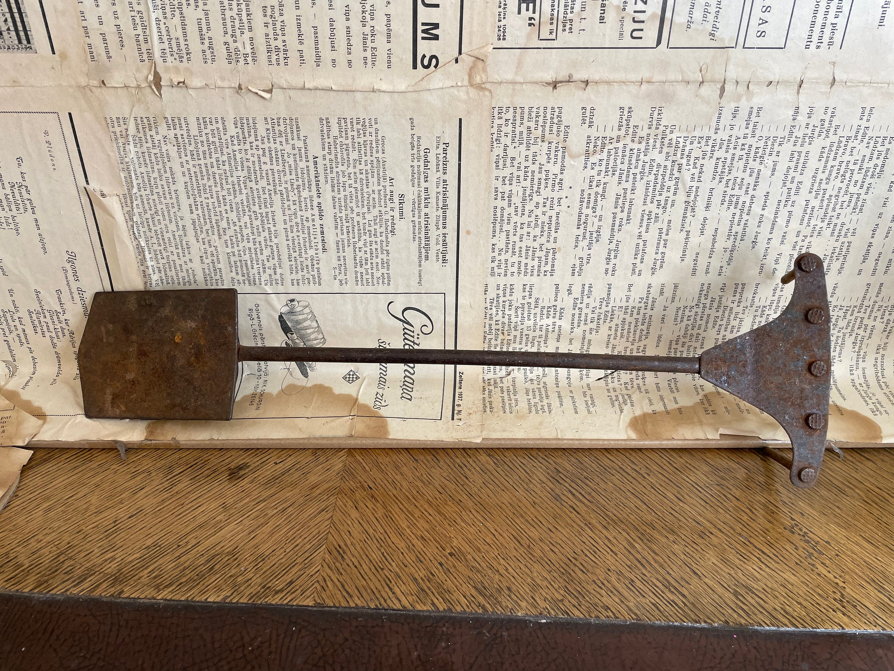 Vintage Homemade Rake With Shovel. Vintage Homemade - Etsy