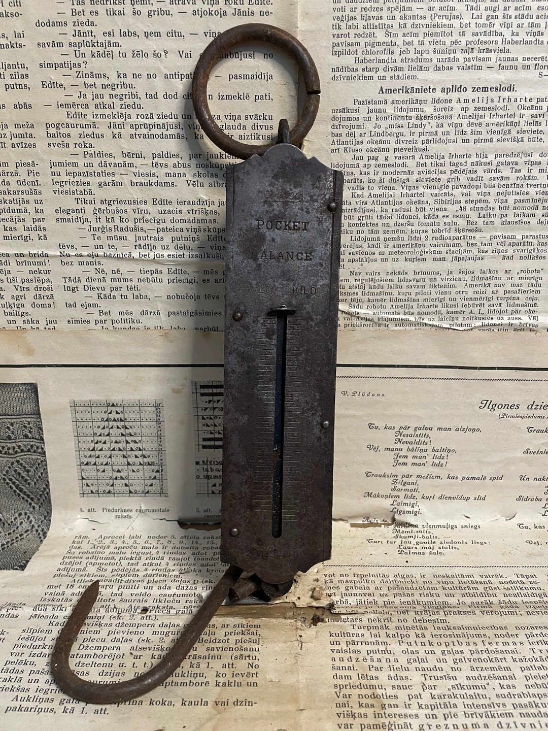 Vintage Rusty Hand Scales - Etsy