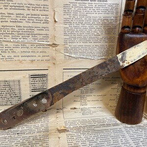 Old Rusty Homemade Knife With Plastic Handle. - Etsy