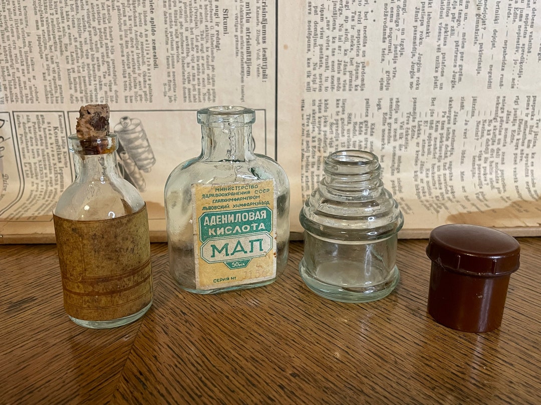 A Set of Medicine Bottles. Vintage Medicine Bottles. - Etsy