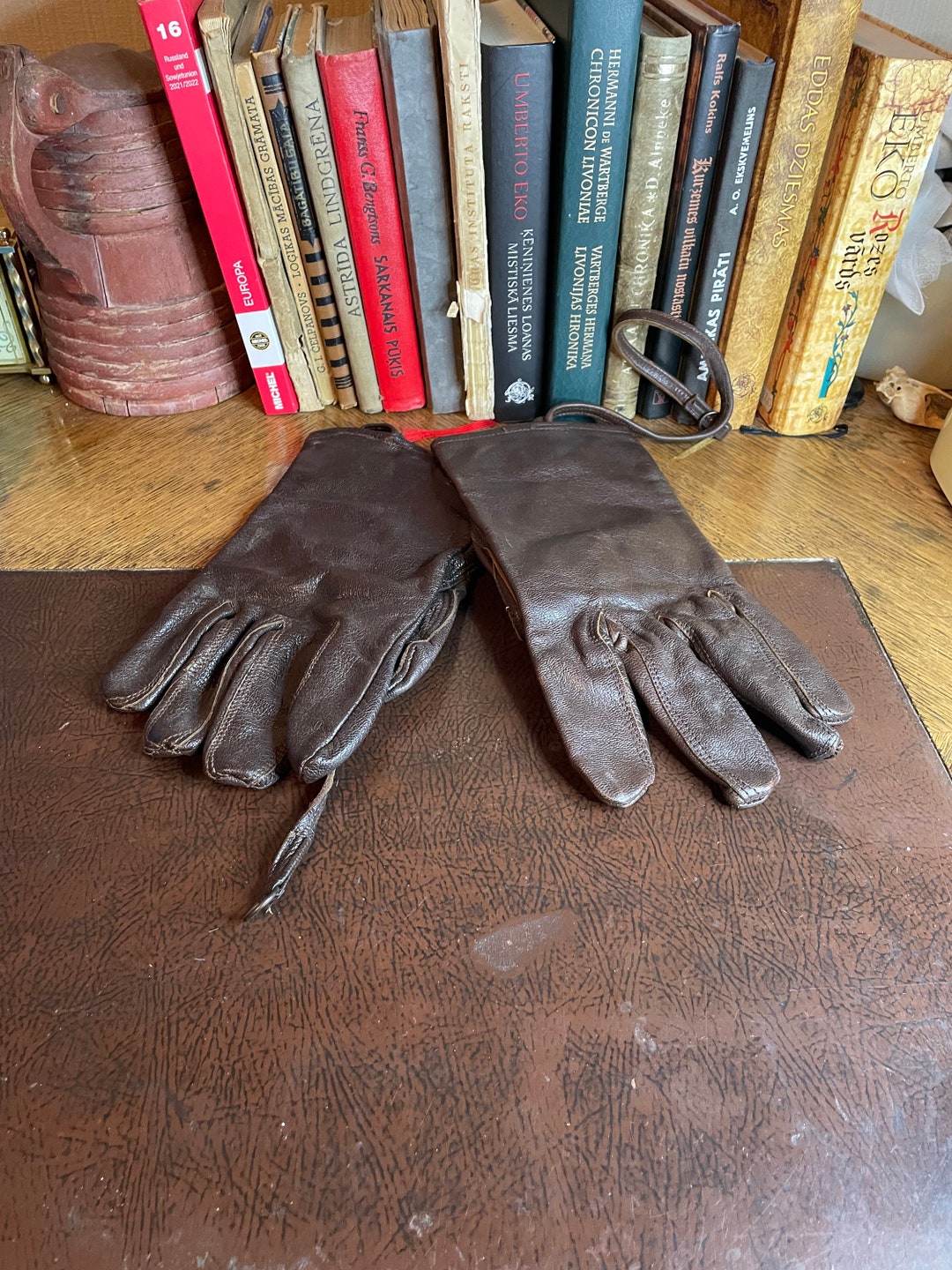 Vintage Swedish Army Leather Toes. Army Leather Gloves. - Etsy