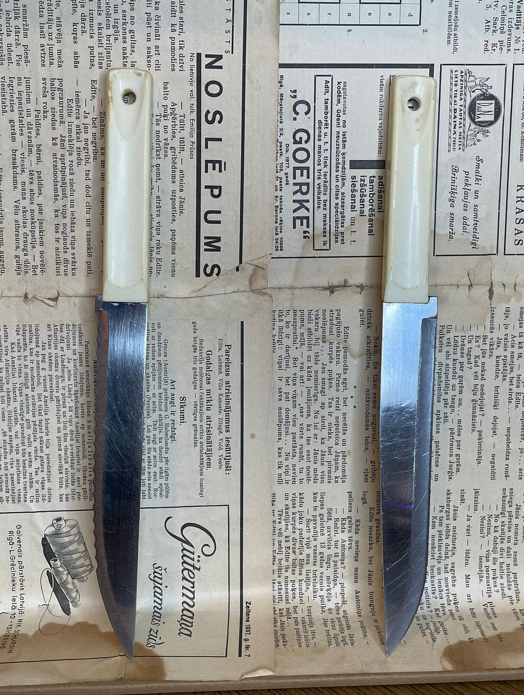 A Set of Two Soviet Kitchen Knives. - Etsy
