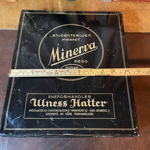 Norwegian Minerva Student Cap Metal Box. Decorative Metal Hat Box From ...