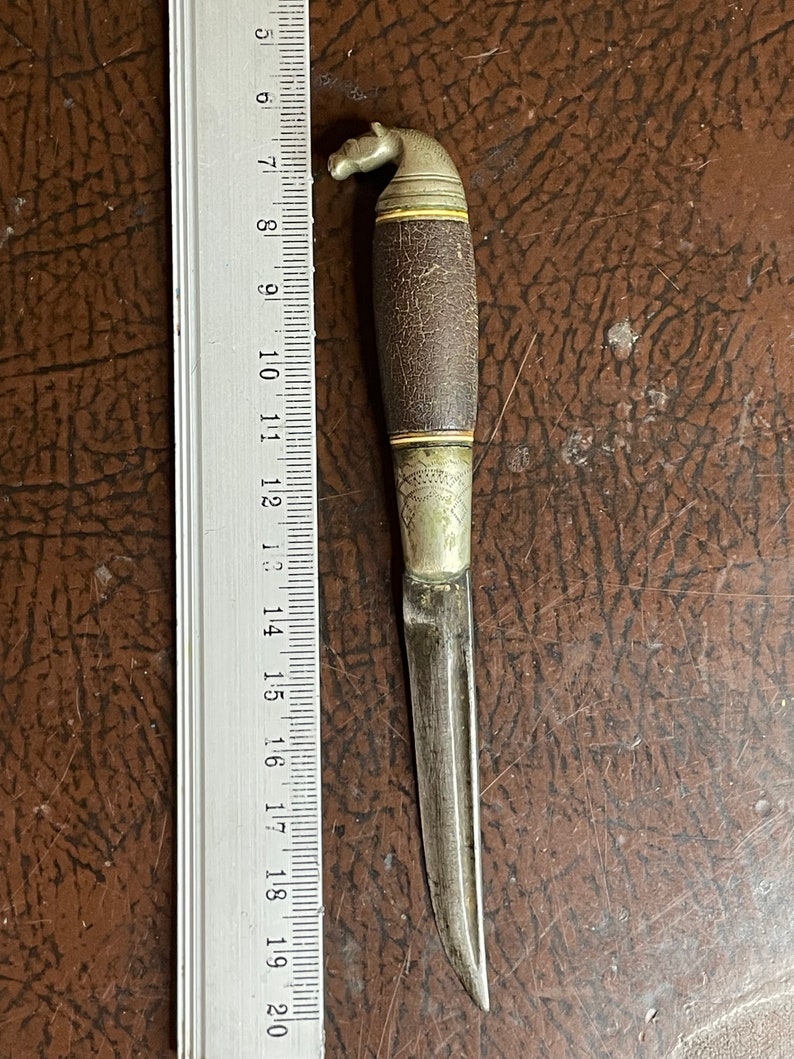 Retro Mini Puukko With Horse Head Handle. the Little Puukko - Etsy UK