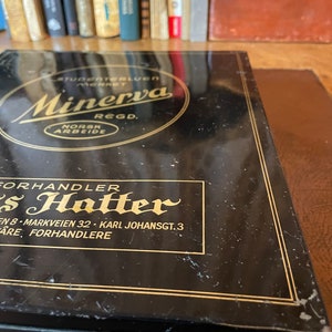 Norwegian Minerva Student Cap Metal Box. Decorative Metal Hat Box From ...