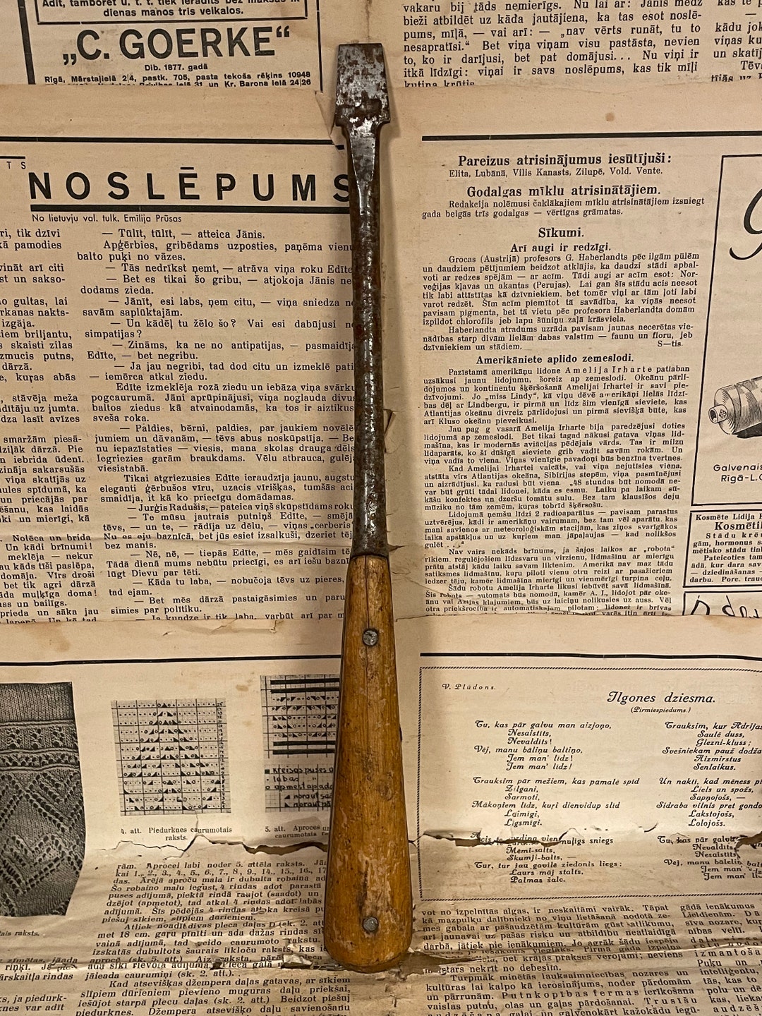 Vintage Solid Wood Handle Screwdriver. A Large Screwdriver. - Etsy