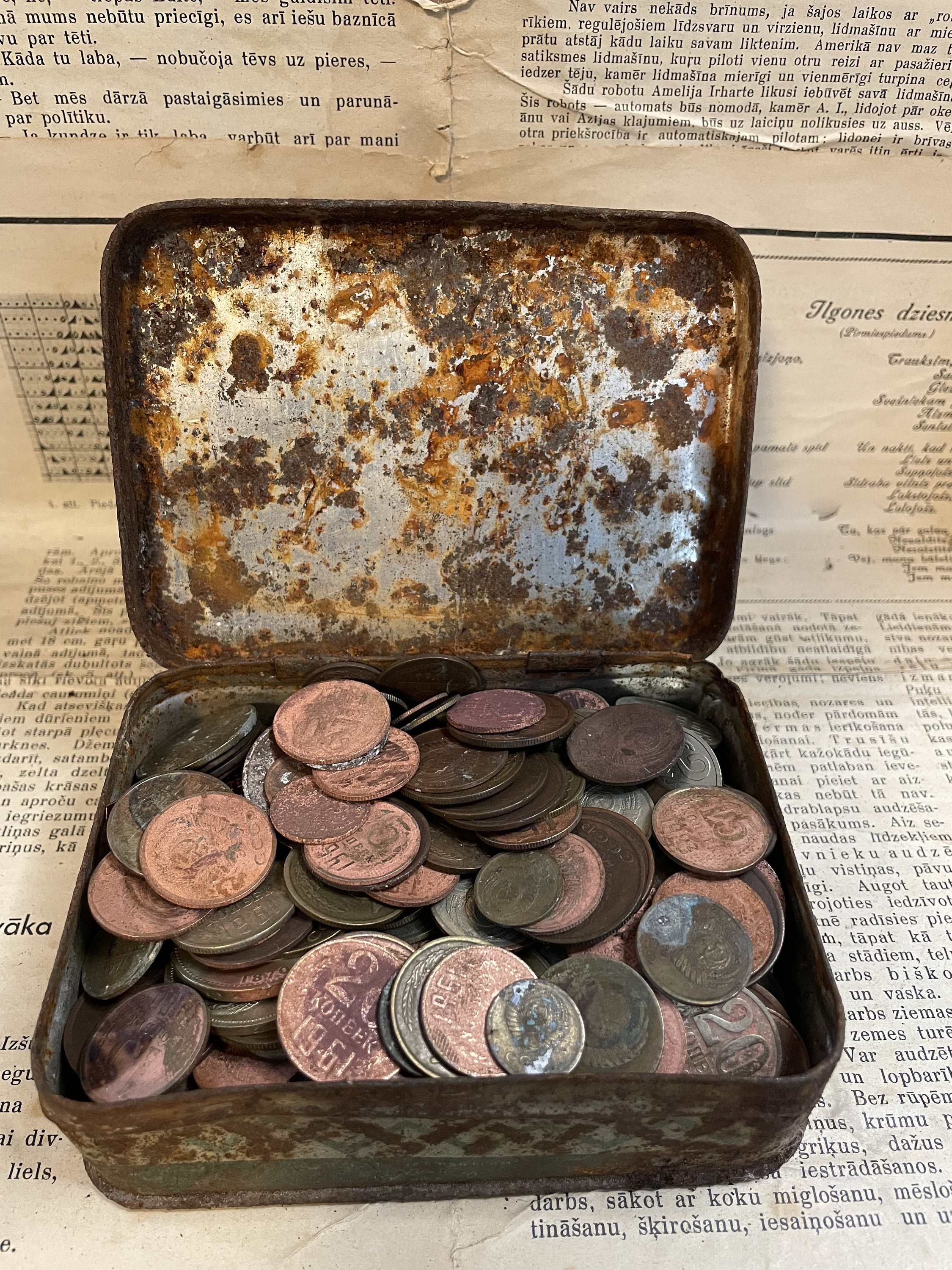 Fake Deposit. Treasure Chest With Coins. Hidden Treasure - Etsy