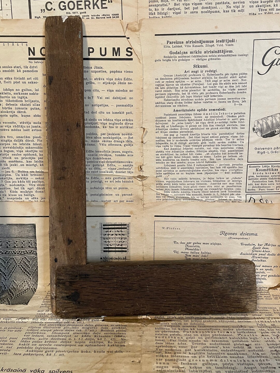 Vintage Wooden Protractor - Etsy