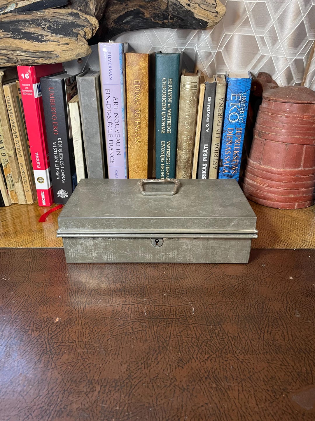 Retro Portable Tin Cash Box. - Etsy
