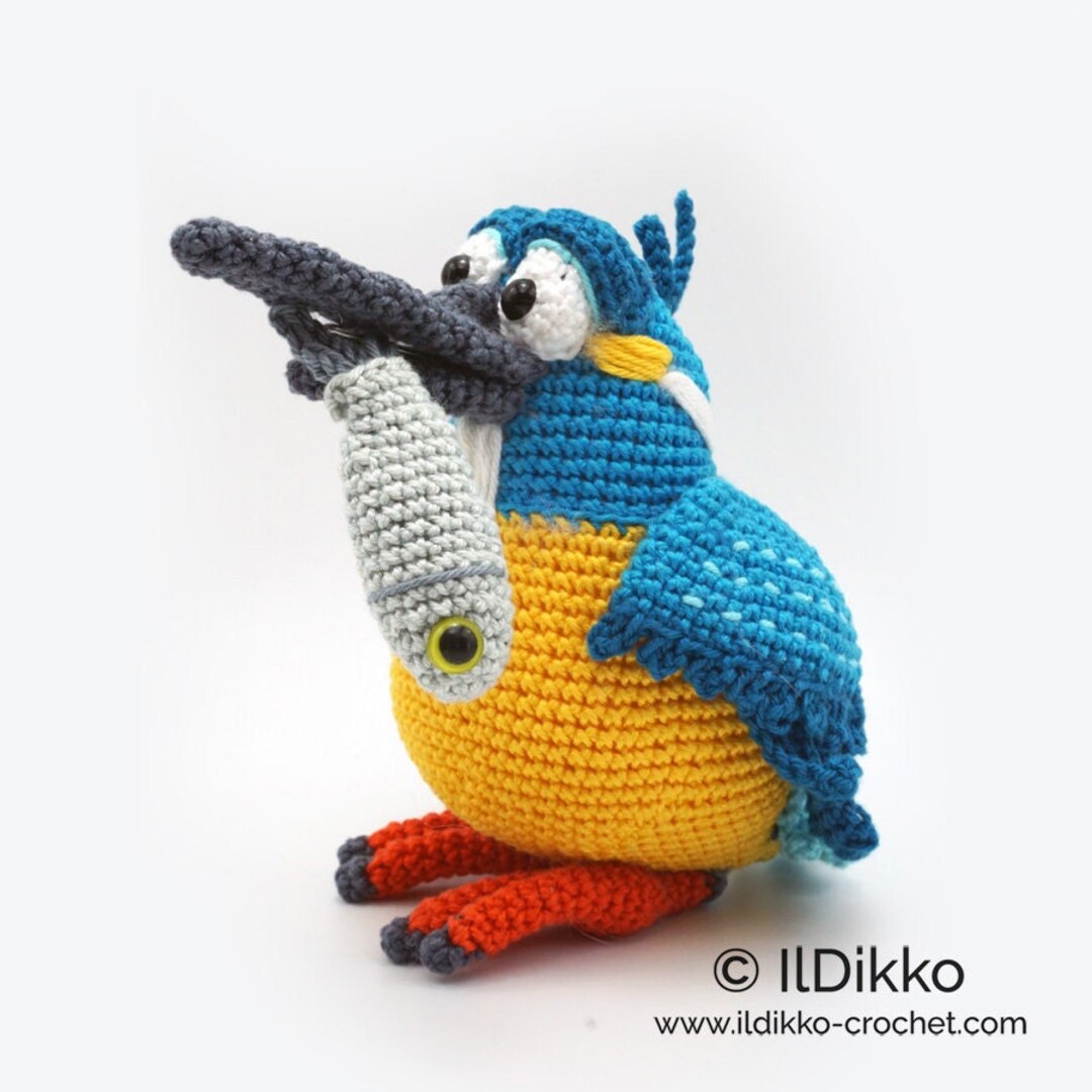 Amigurumi Pattern - Kip the Kingfisher - English Version - Etsy