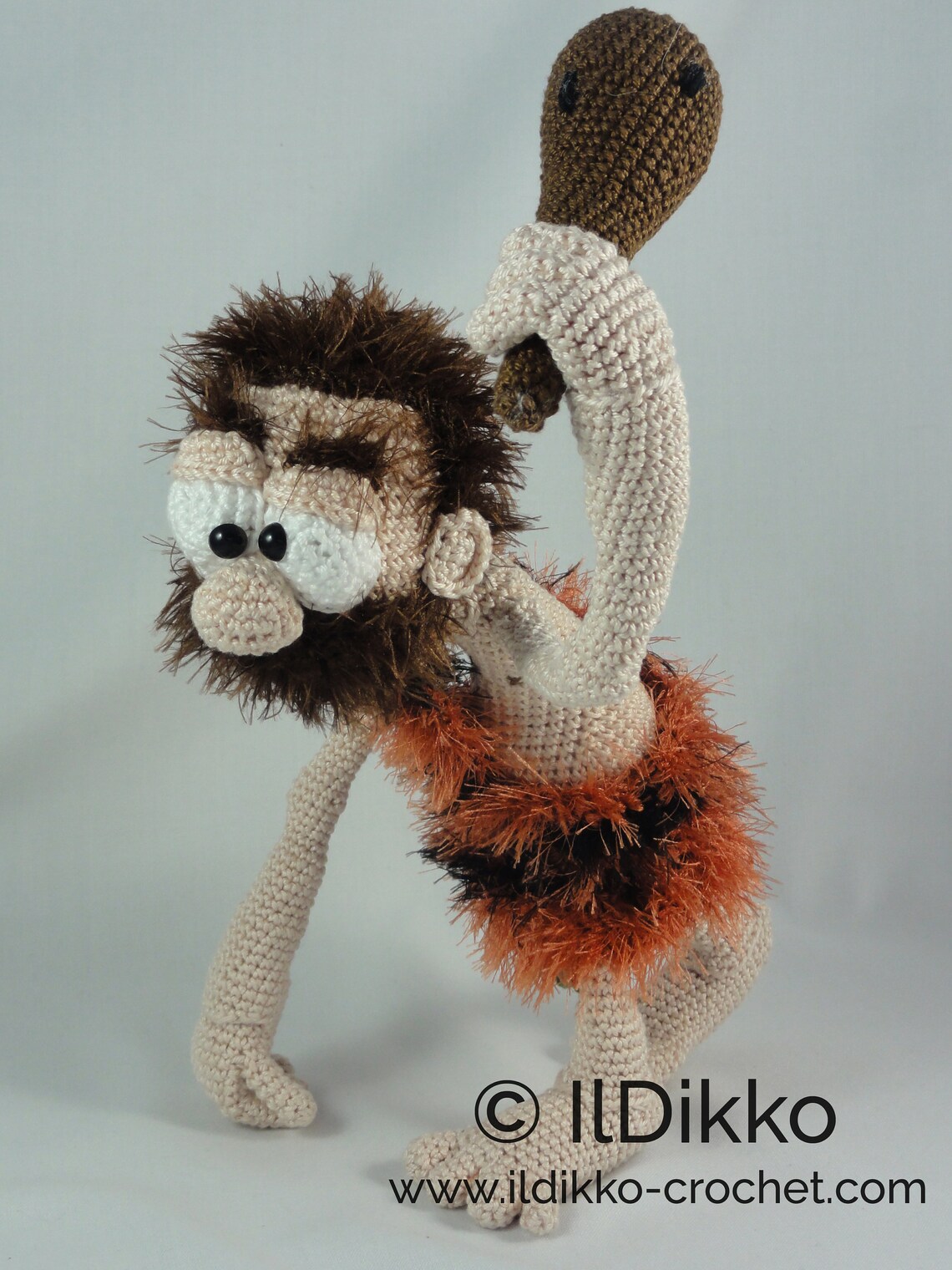 Amigurumi Häkel Muster - Harald Der Höhlenmensch - Deutsche Anleitung ...
