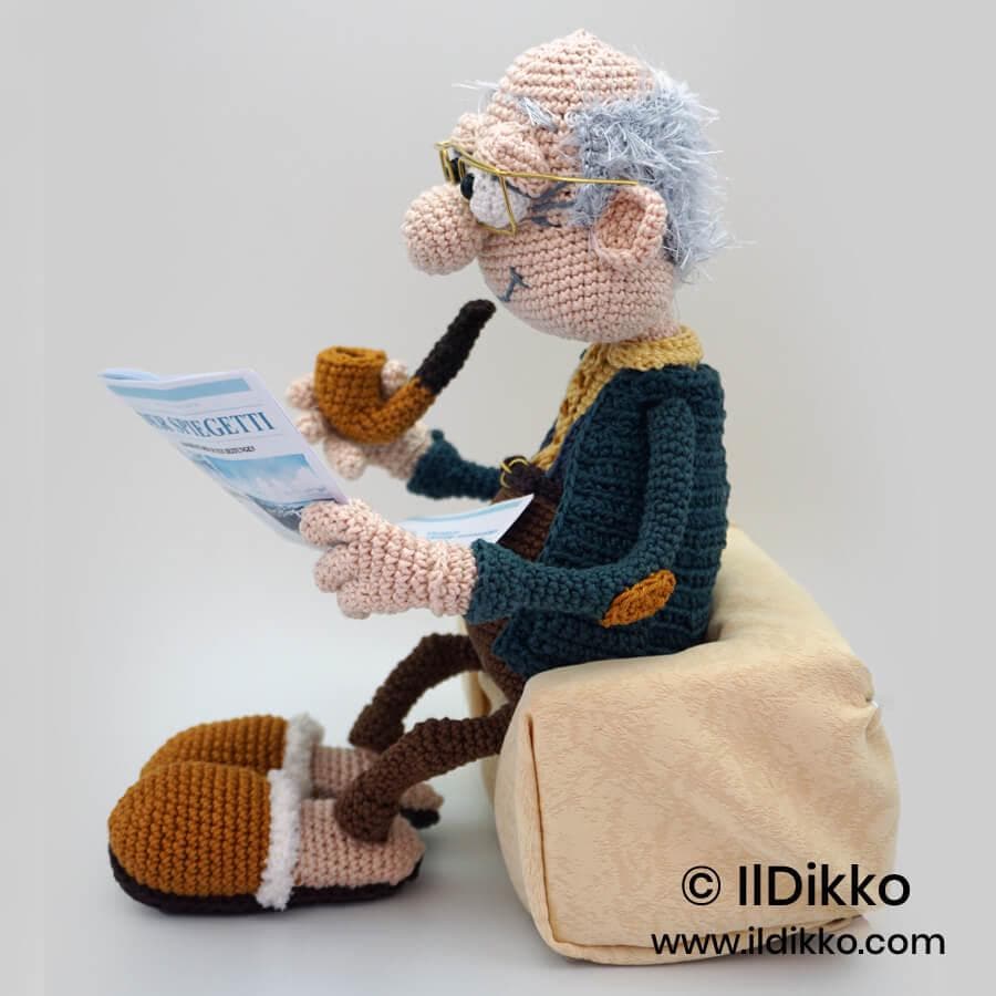 Amigurumi Pattern - Grandpa Greg - English Version - Etsy