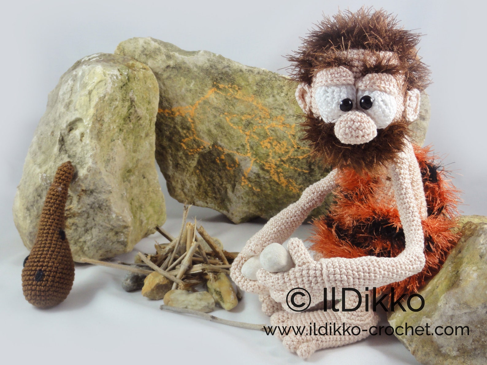 Amigurumi Häkel Muster - Harald Der Höhlenmensch - Deutsche Anleitung ...