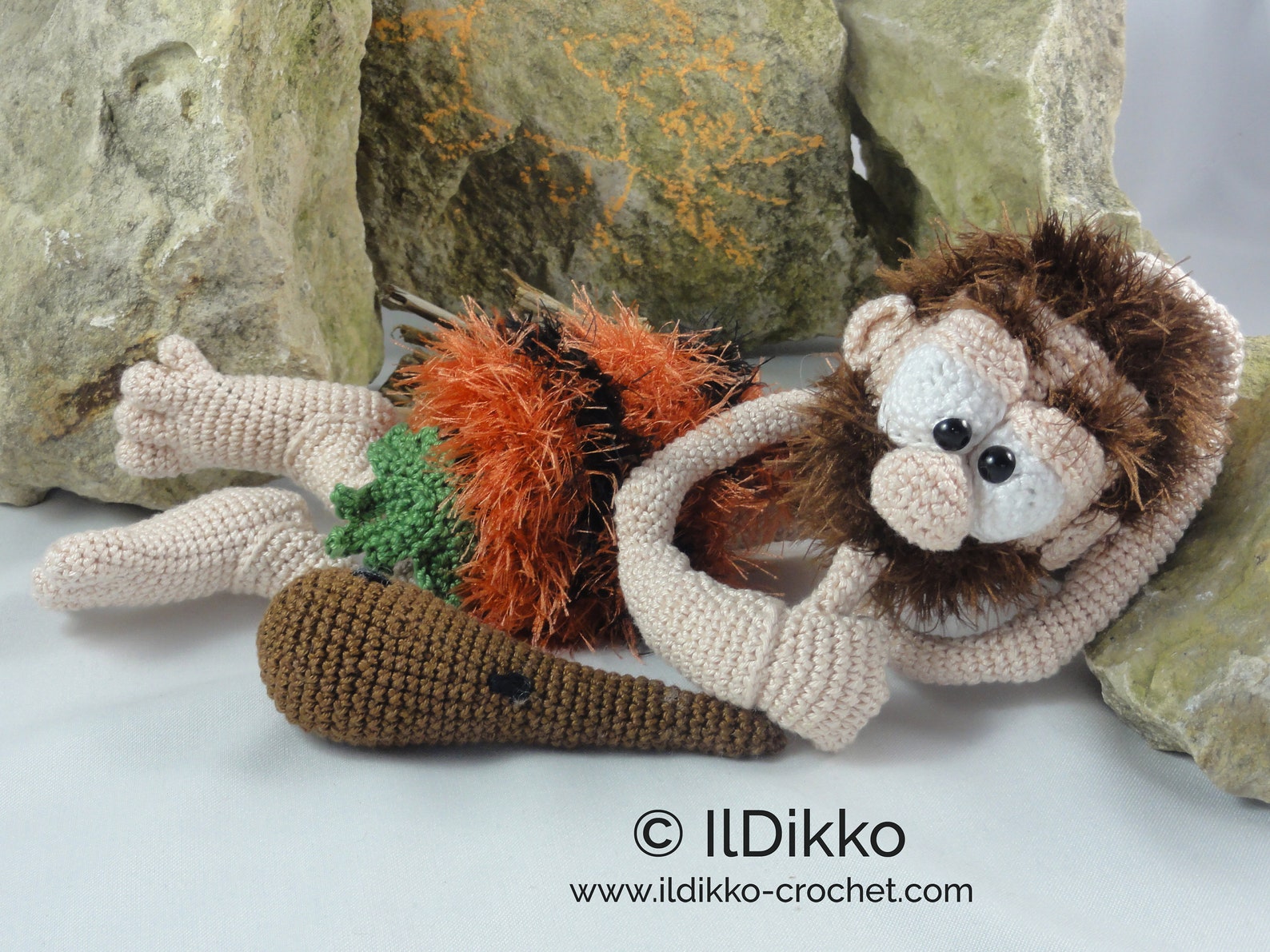 Amigurumi Häkel Muster - Harald Der Höhlenmensch - Deutsche Anleitung ...