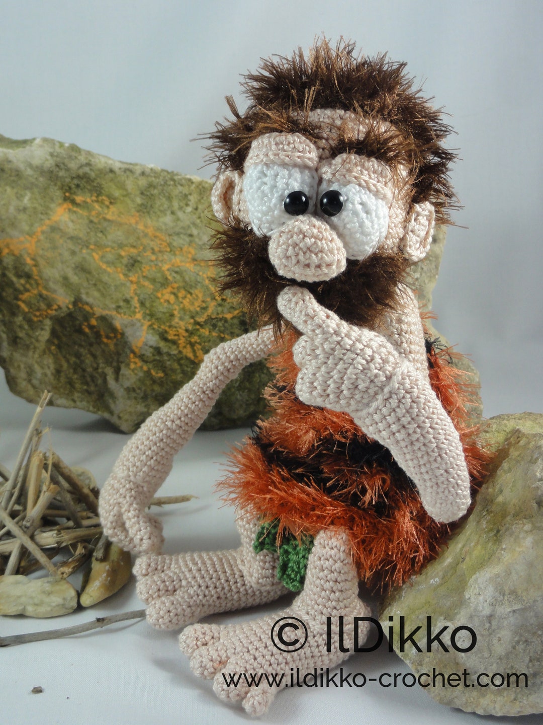 Amigurumi Häkel Muster - Harald Der Höhlenmensch - Deutsche Anleitung ...