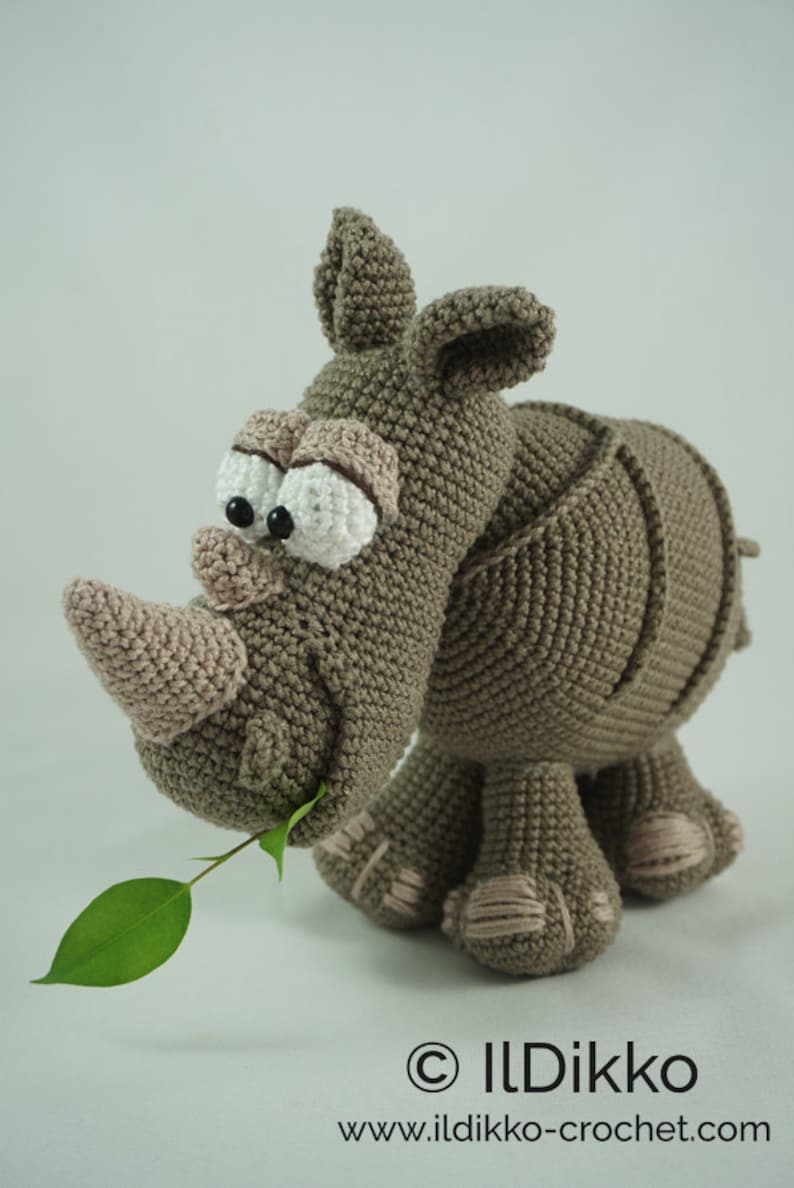 Amigurumi Häkel Muster Ronald Das Nashorn Deutsche - Etsy