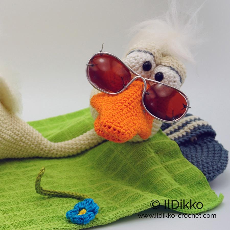 Amigurumi Häkel Muster - Goostav Die Gans - Deutsche Anleitung - Etsy