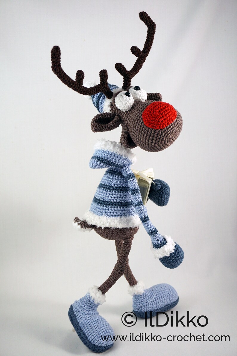 Amigurumi Pattern Rudolf the Reindeer XL English Version - Etsy Italia