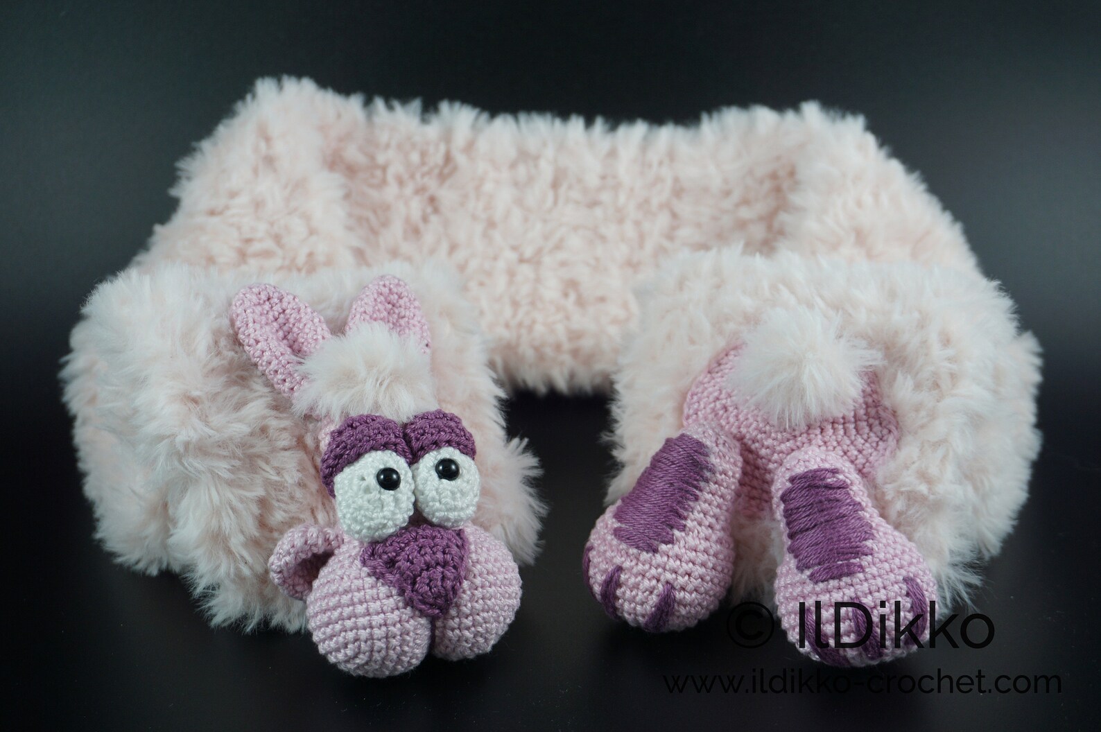 Scarf Crochet Pattern Bunny Scarf English Version - Etsy