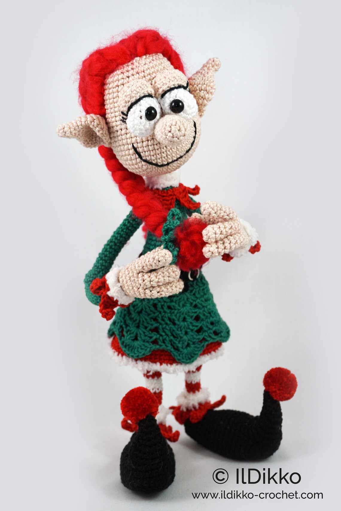 Amigurumi Häkel Muster - Elfriede Der Weihnachtself - Deutsche ...