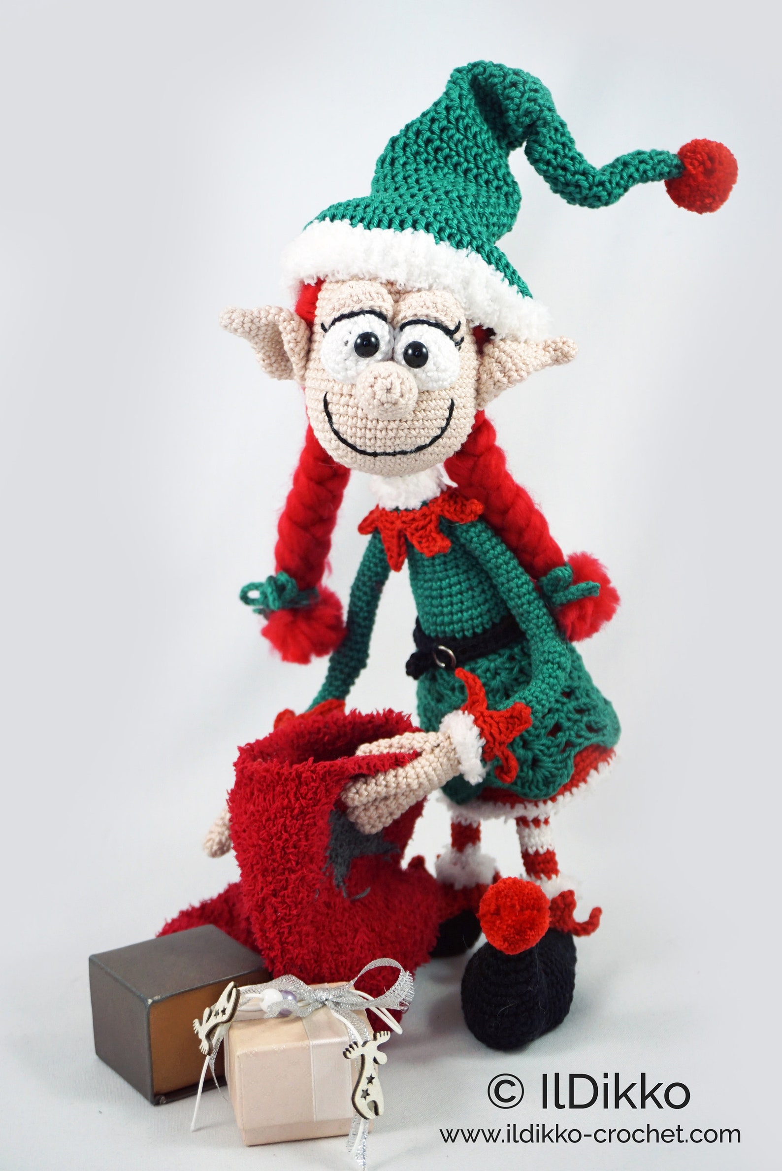 Amigurumi Häkel Muster - Elfriede Der Weihnachtself - Deutsche ...
