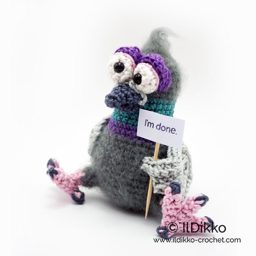 Amigurumi Pattern - Percy the Pigeon XS - English Version - Etsy