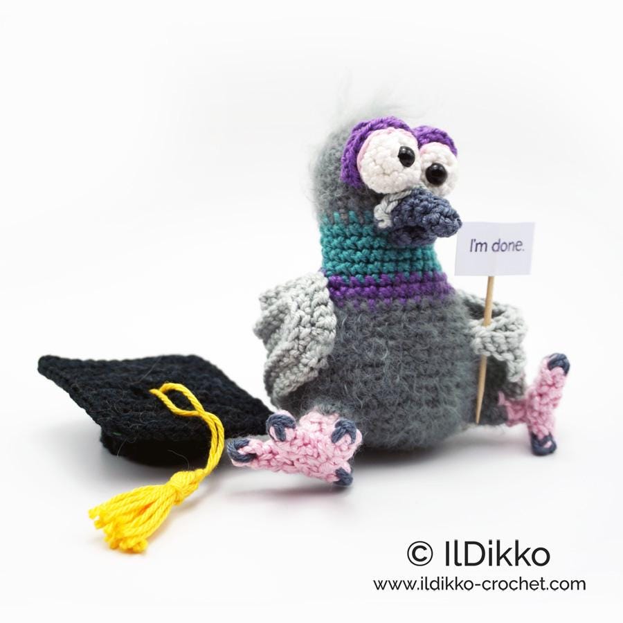 Amigurumi Pattern - Percy the Pigeon XS - English Version - Etsy