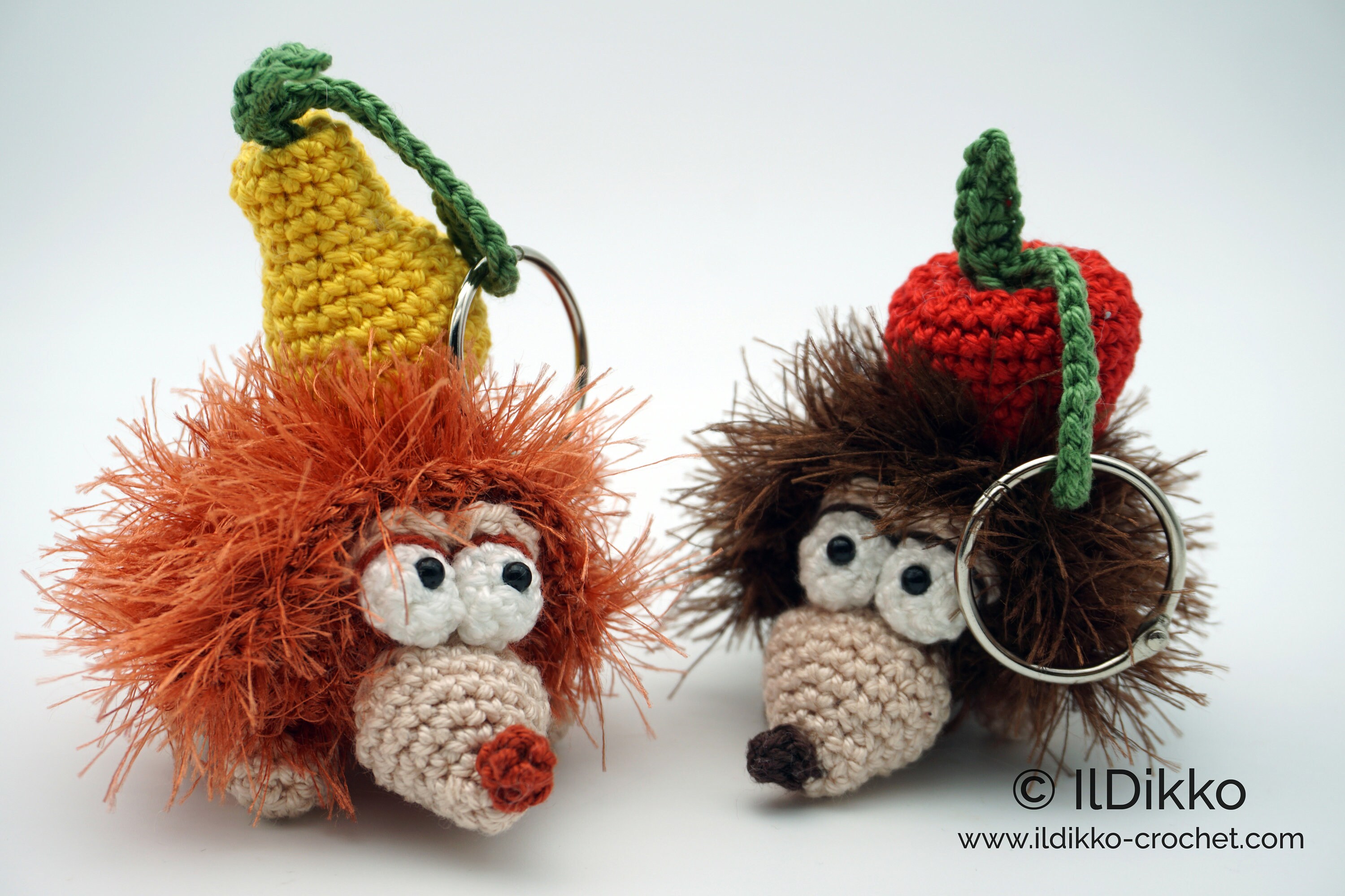 Amigurumi Pattern Hedgehog Keychain English Version | Etsy