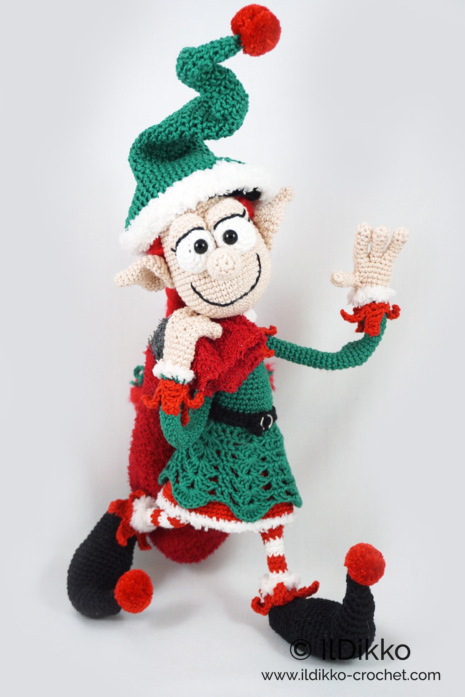 Amigurumi Häkel Muster - Elfriede Der Weihnachtself - Deutsche ...