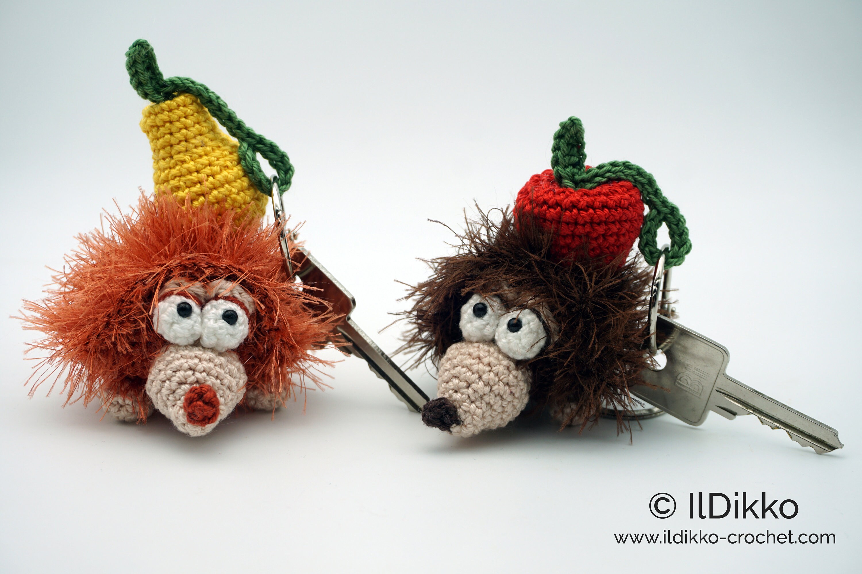 Amigurumi Pattern Hedgehog Keychain English Version - Etsy