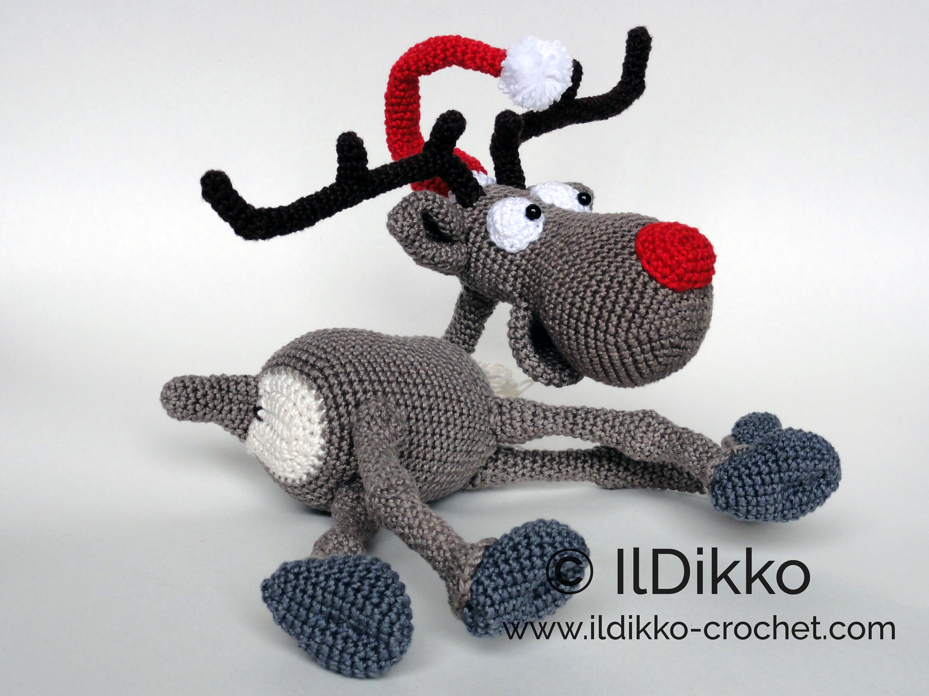 Amigurumi Pattern Rudolf the Reindeer English Version | Etsy