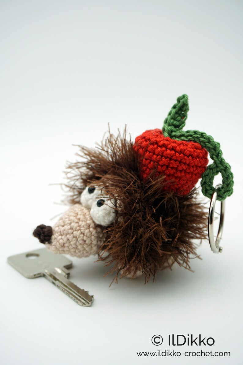 Amigurumi Pattern Hedgehog Keychain English Version | Etsy
