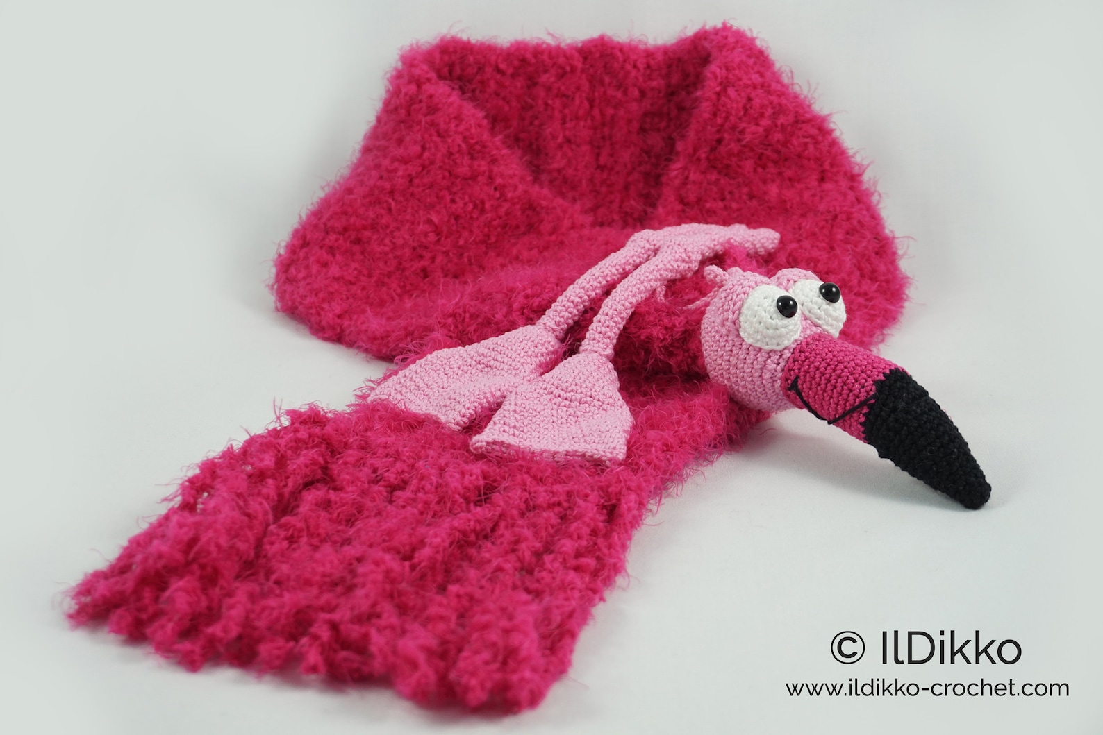 Scarf Crochet Pattern - Flamingo Scarf - English Version - Etsy