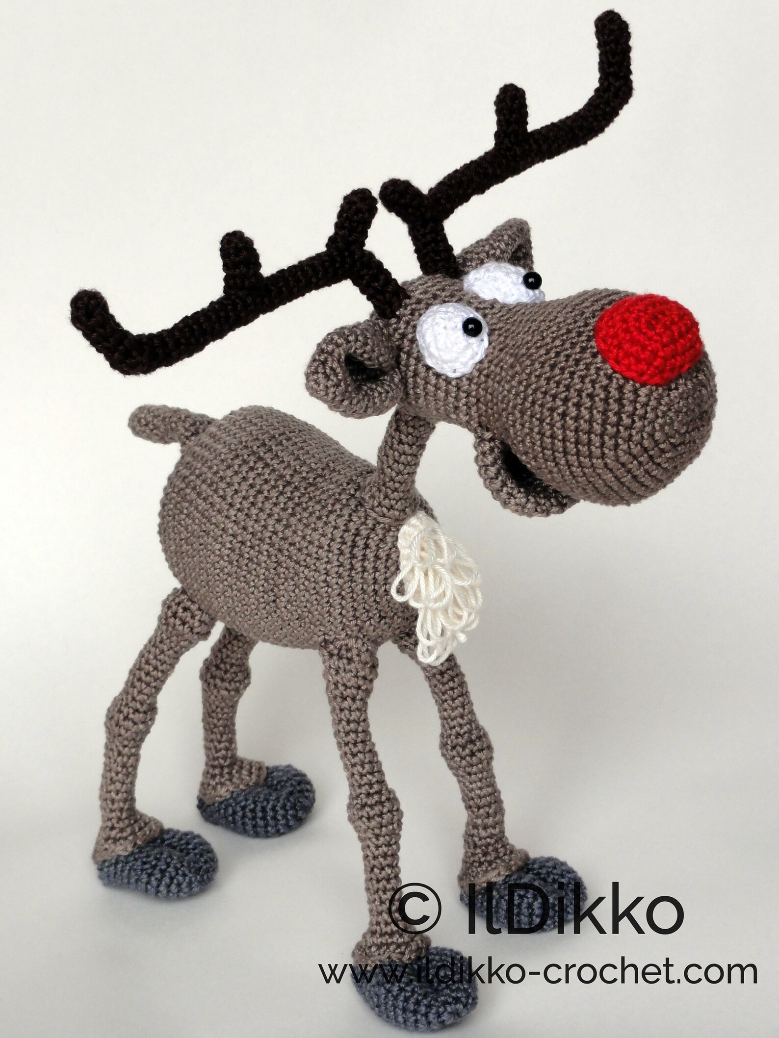 Amigurumi Pattern Rudolf the Reindeer English Version - Etsy Denmark