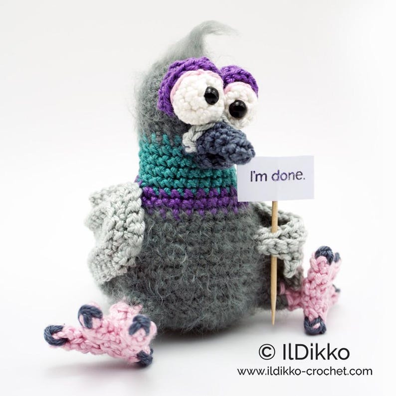 Amigurumi Pattern - Percy the Pigeon XS - English Version - Etsy