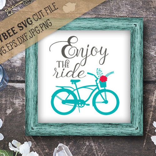 Enjoy the Ride SVG Bike SVG Simple Bike SVG Enjoy the | Etsy