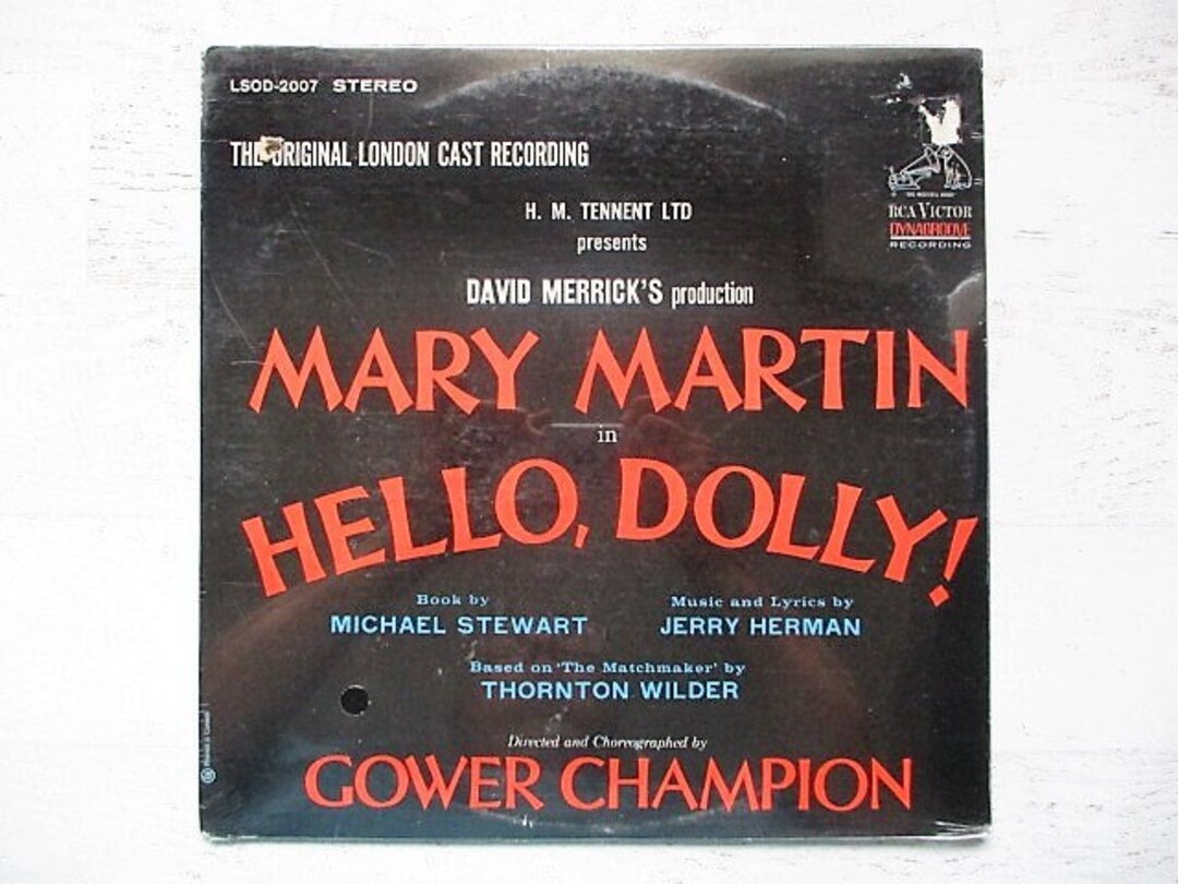 SEALED Hello, Dolly Mary Martin Original London Cast Recording Stereo ...