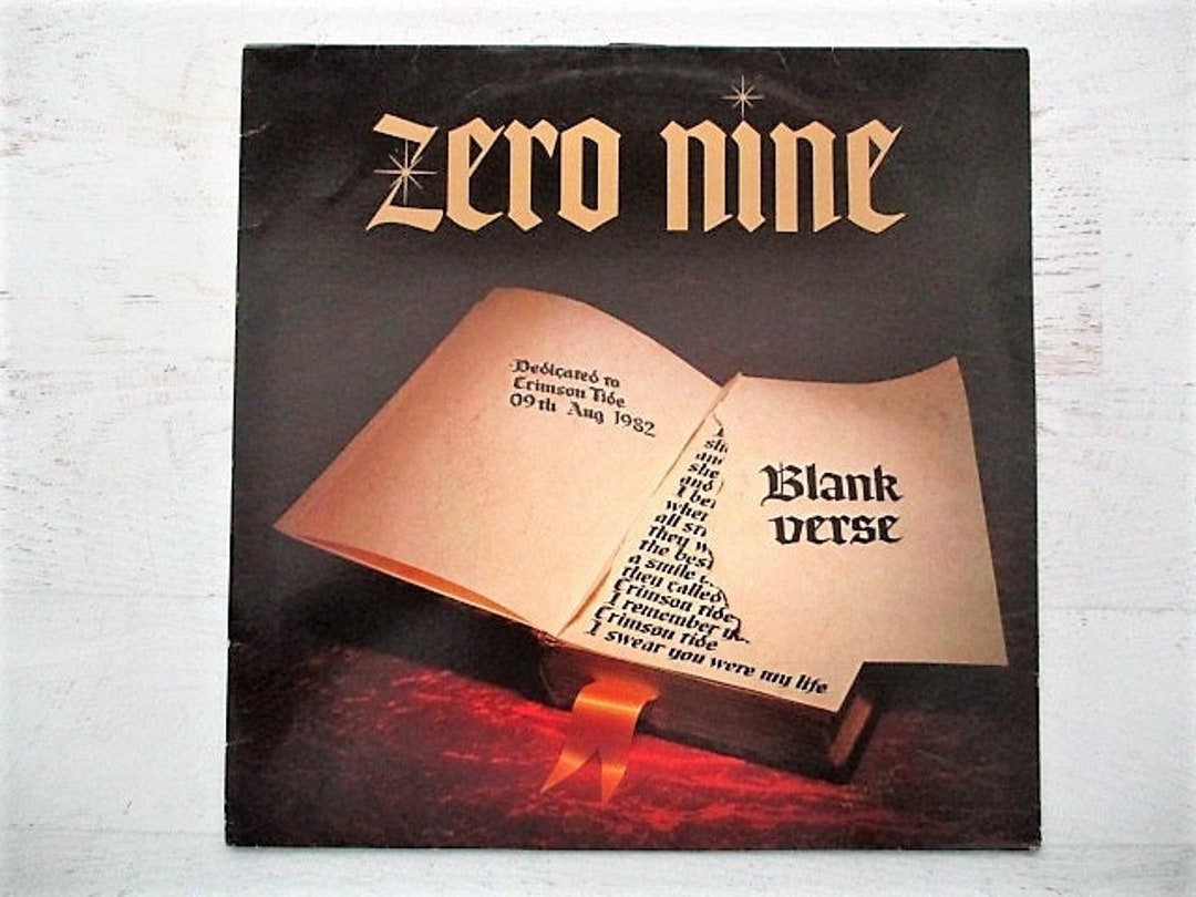Zero Nine Blank Verse Pressed in Finland Hard Rock - Etsy